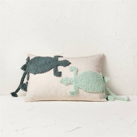 Opalhouse | Accents | Nwt Two Lizard Punch Needle Lumbar Throwpillow ...